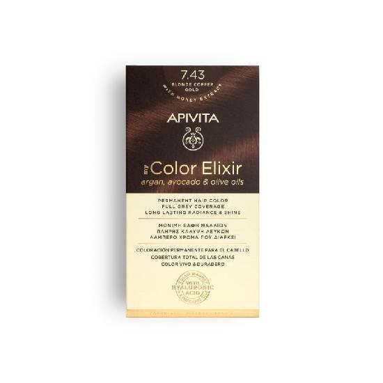 APIVITA Μy Color Elixir ΒΑΦΗ ΜΑΛΛΙΩΝ ΞΑΝΘΟ ΧΑΛΚΙΝΟ ΜΕΛΙ 7.43 50ml ...