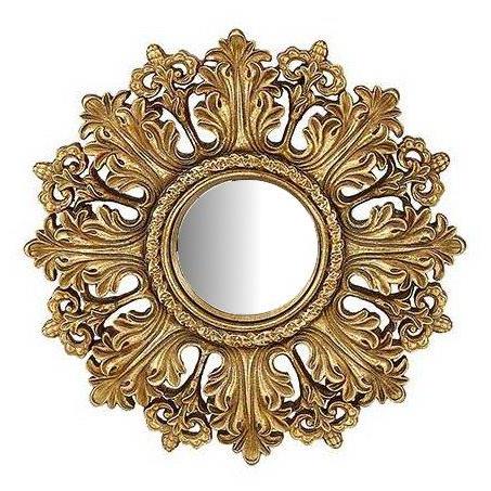 Καθρέπτης Τοίχου Ξύλινος - Polyresin Αντικέ PAPSHOP 19,7x19,7εκ. KI40 ...
