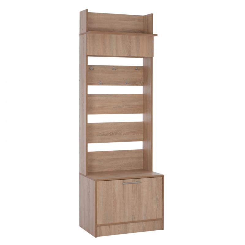 ΕΠΙΠΛΟ ΕΙΣΟΔΟΥ ΜΕ ΚΡΕΜΑΣΤΡΕΣ Κ ΝΤΟΥΛΑΠΙ SONAMA OAK HM2422 70X45X210Yεκ ...