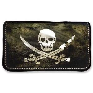 ΔΕΡΜΑΤΙΝΗ ΚΑΣΤΟΡΙΝΗ ΘΗΚΗ ΚΑΠΝΟΥ ON AND OFF SKULL FLAG | Emporama