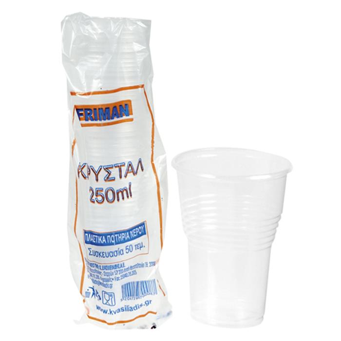 ΠΟΤΗΡΙΑ ΠΛΑΣΤΙΚΑ ΔΙΑΦΑΝΑ ΠΑΚ=50ΤΕΜ 250mL Lariplast | Emporama