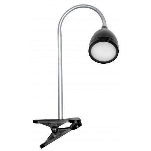 LED clip on desk lamp MACAU4 W/8LED 230V black 4000K Desonia ...